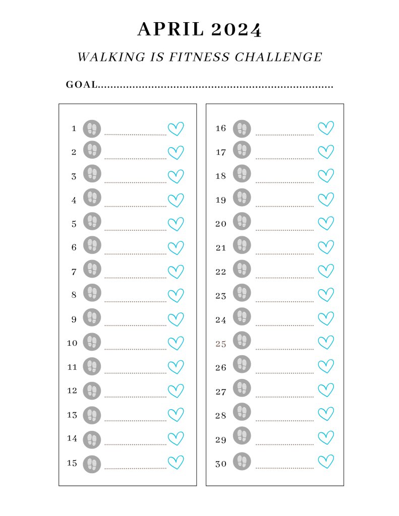 Monthly Challenge - Walking is Fitness